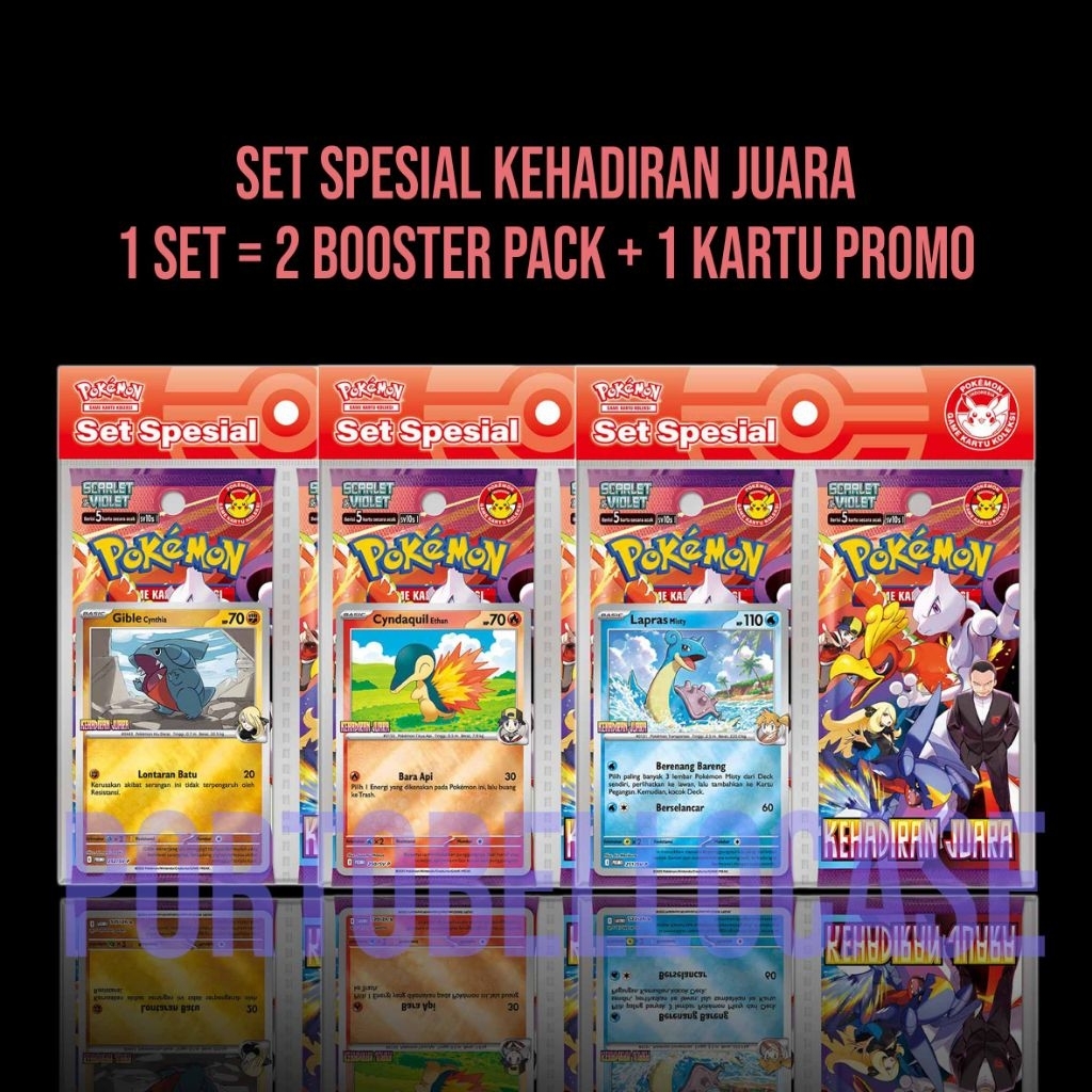 Jual set spesial kehadiran juara pokemon kartu promo original indonesia | Shopee Indonesia