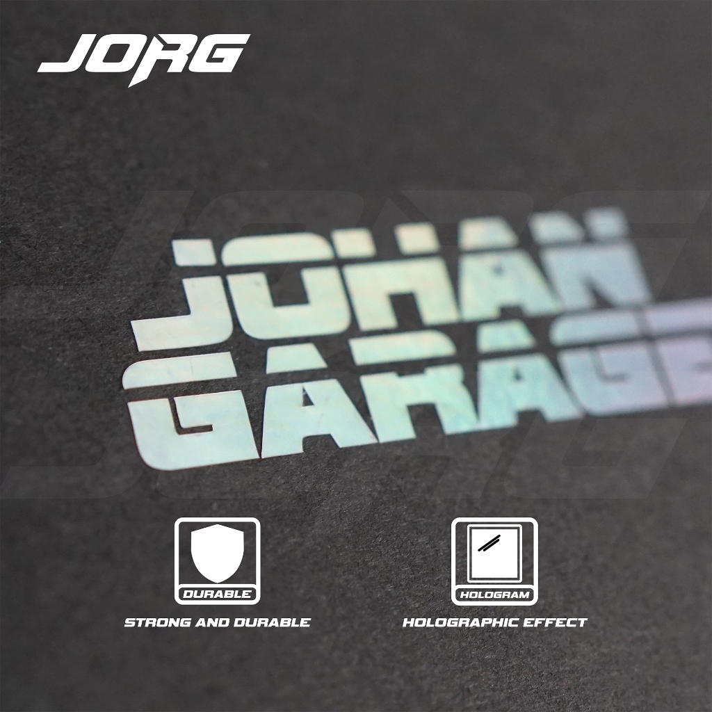 Jual Sticker Johan Garage Prism Hologram | Shopee Indonesia