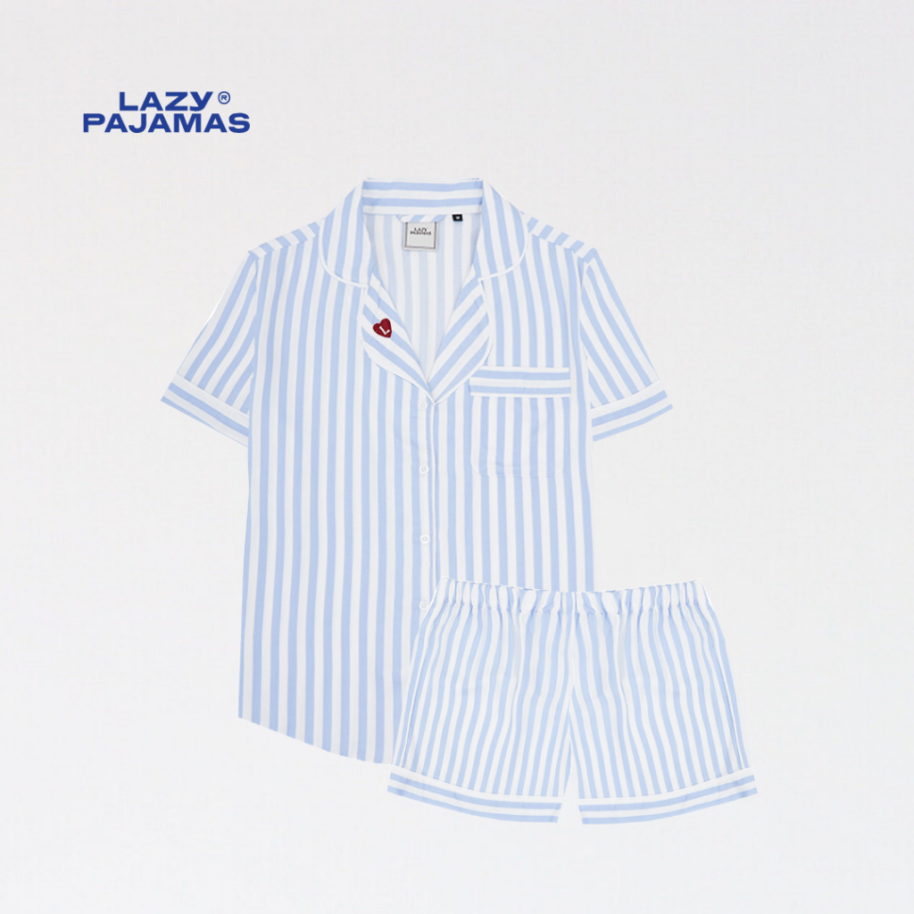Jual Lazy Pajamas® Classic PLAY Pajamas Set - Blue Stripes | Piyama ...