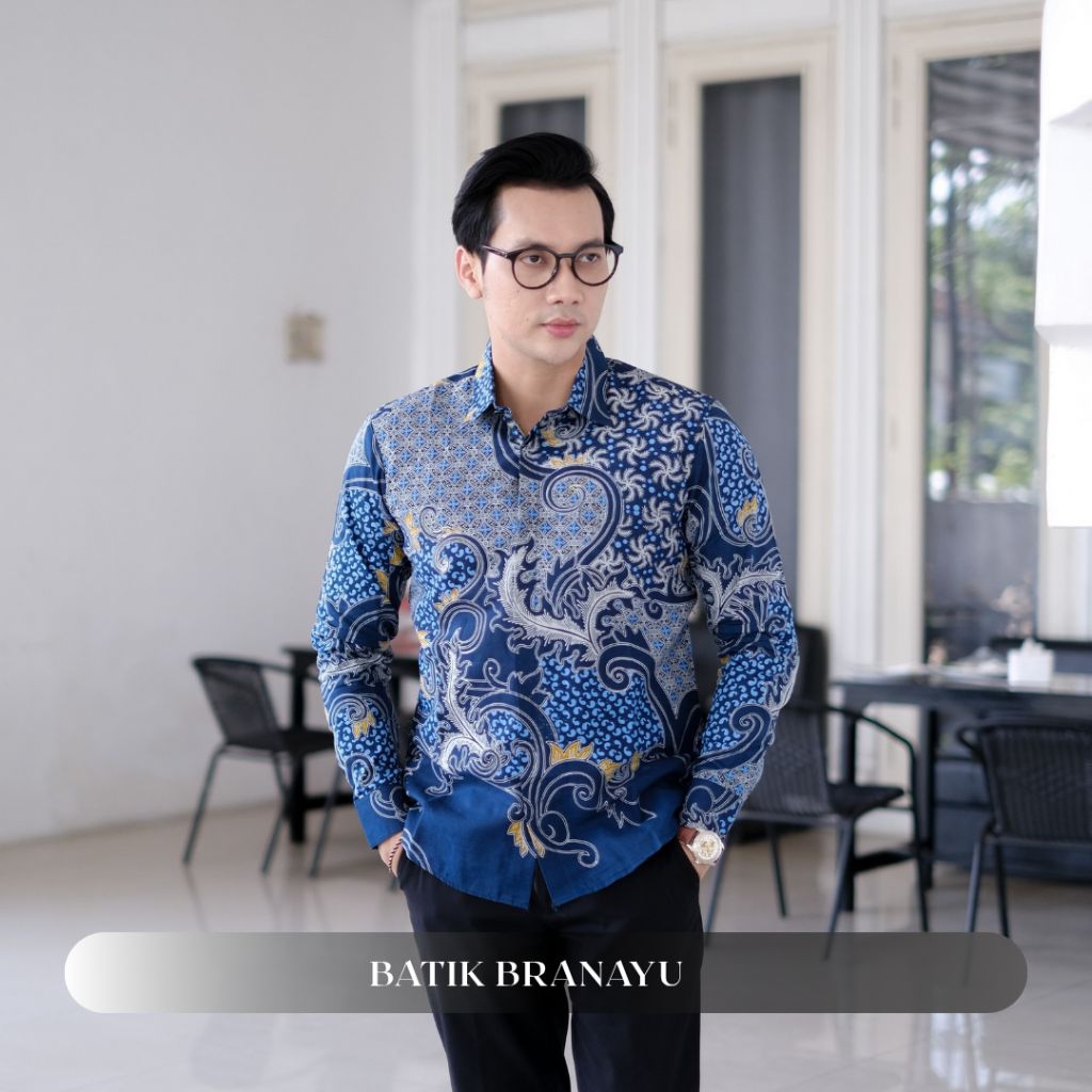 Jual Hem Kemeja Baju Batik Pria Satrio Dewo batik Laki Laki Slimfit ...
