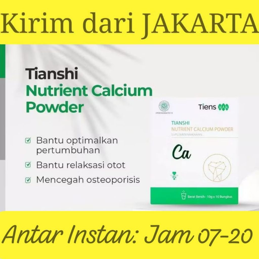 Jual Nutrient Calcium Powder Tiens Kalsium Murni Alami Kalsium Tianshi ...