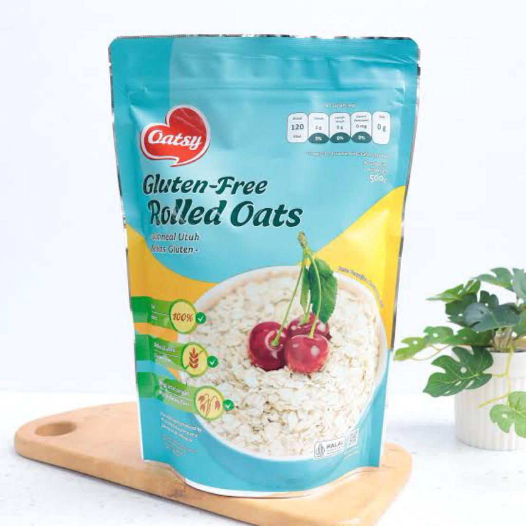 Jual Oatsy Gluten Free Rolled Oats 500 Gram | Shopee Indonesia
