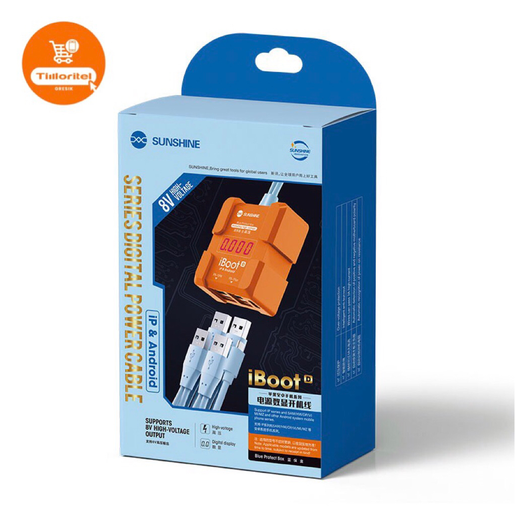 Jual KABEL POWER SUNSHINE IBOOT D MODEL IP & ANDROID MOBILE PHONE ...