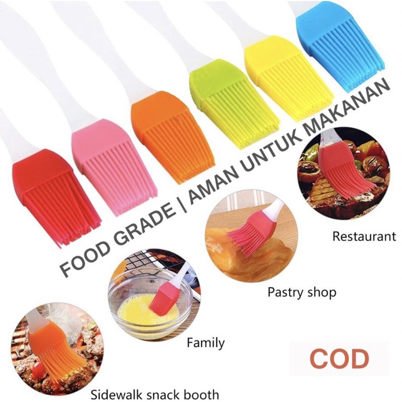 Jual KUAS KUE SILIKON BRUSH SILICON KUAS TELUR ROTI PENGOLES MENTEGA ...