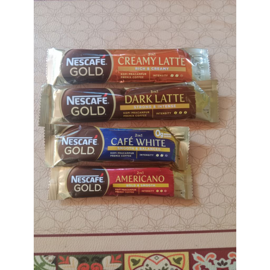 Jual Nescafe Gold Dark Latte/Creamy white/Americano/Cafe White Zero ...