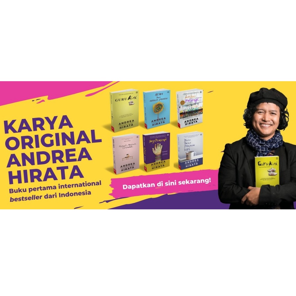 Jual Bentang Buku Fiksi Buku Novel Original Karya Andrea Hirata KODE ...