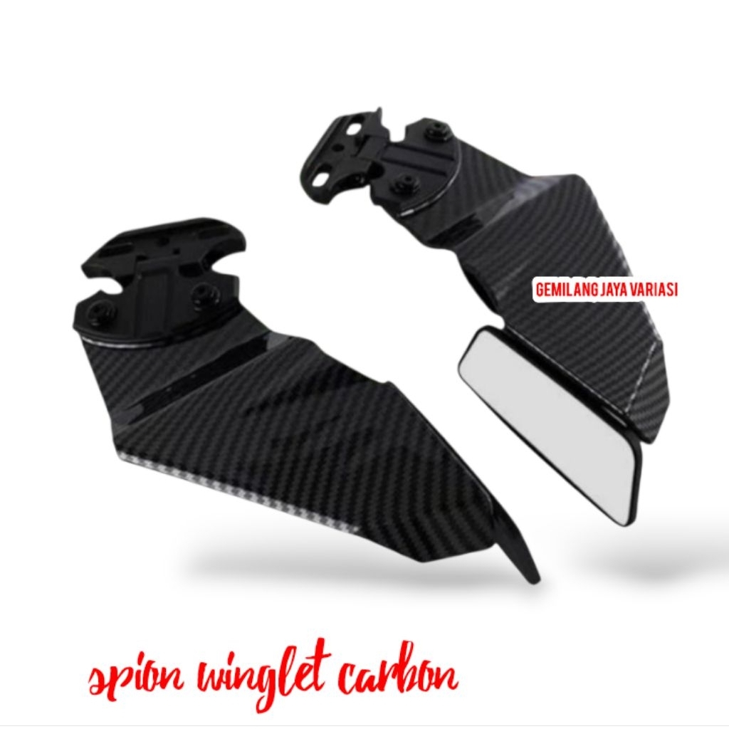 Jual SPION WINGLET AERO H2 CARBON MOTOR NINJA R15 CBR GSX | Shopee ...