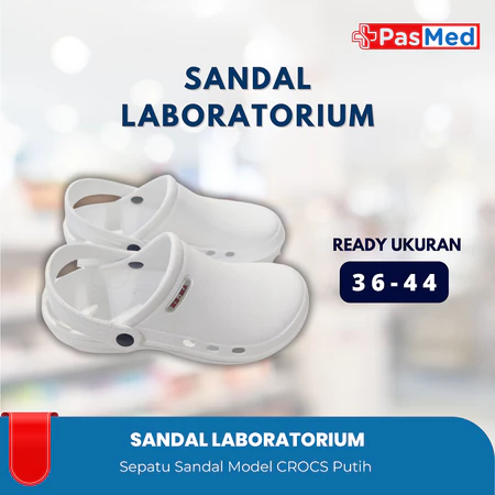 Jual Sandal Laboratorium Model Crocs Putih / Sandal Medis, Bidan ...
