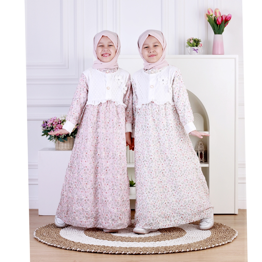 Jual Dungdungkids Gamis Anak Shalimah Katun Bolong Katbol Brukat ...