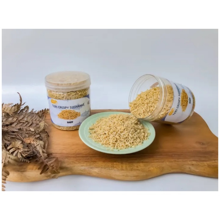 Jual Teri Crispy MPASI non MSG TOPLES BESAR Kemasan Besar 250 gr / Teri ...