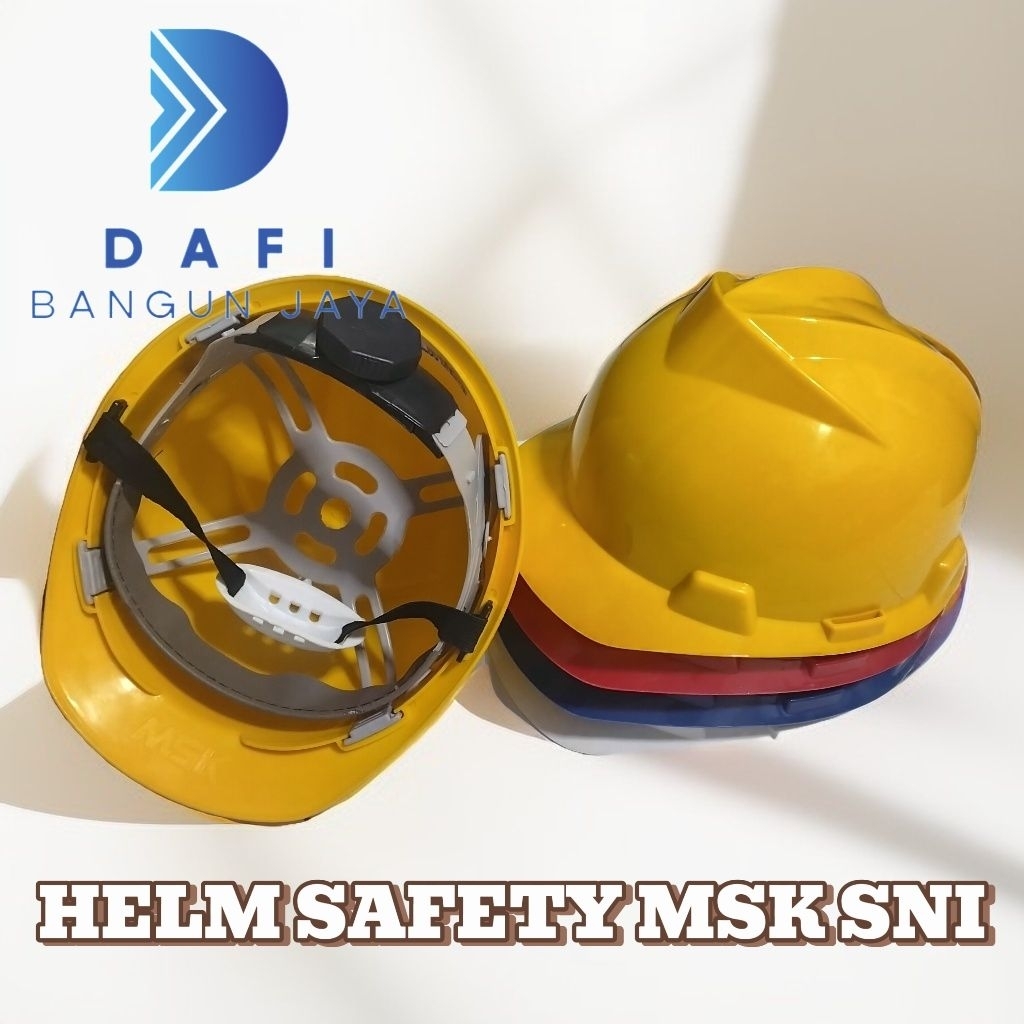 Jual Helm Safety MSK sudah SNI ANSI / K3 Helmet Proyek/Konstruksi ...