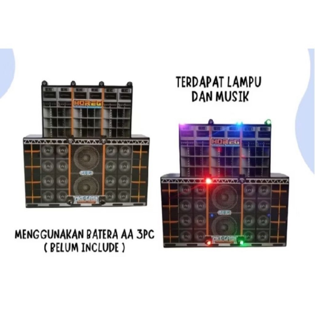 Jual Miniatur Sound System Horeg Ok Gas Full Lampu/ Miniatur Sound ...