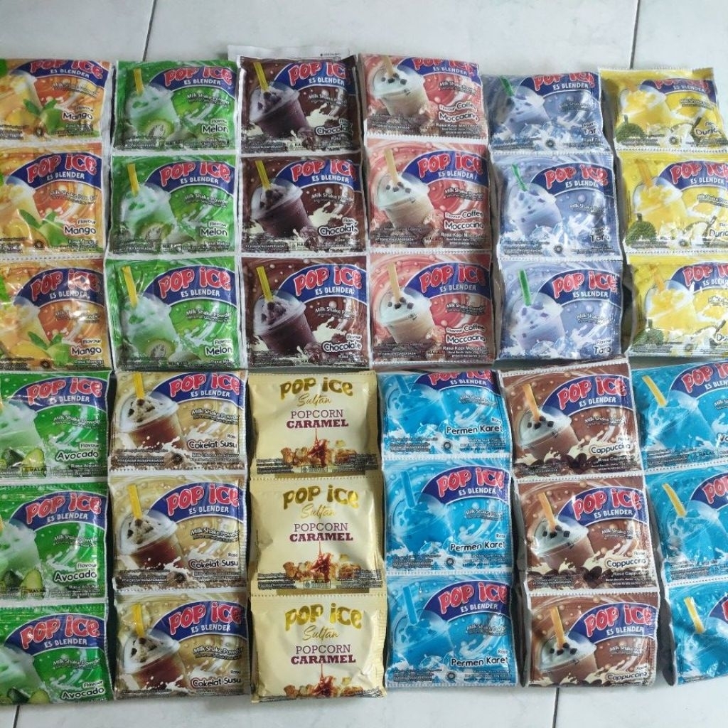 Jual Pop ice / Es Blender / All variant rasa / 1 renceng renteng ...