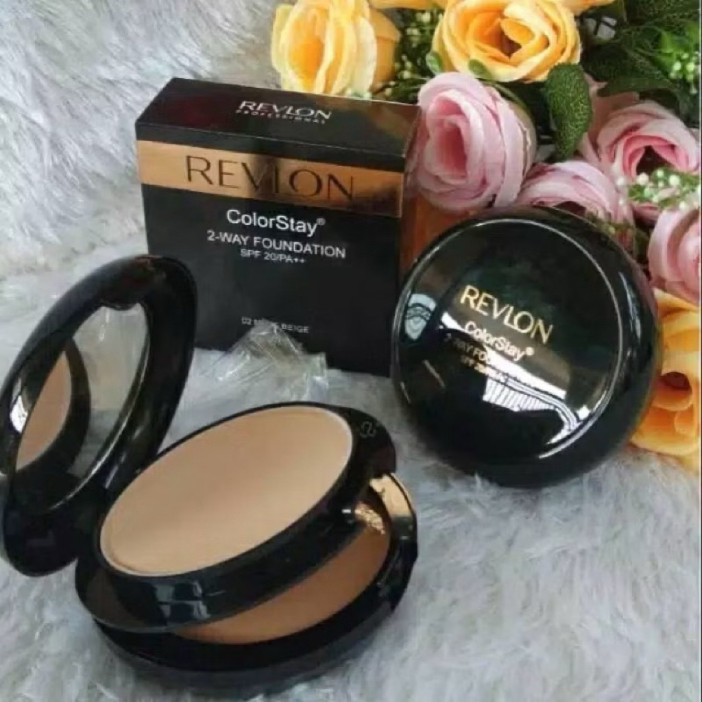 Jual Bedak Revlon (padat+basah+spons) 2in1 | Shopee Indonesia