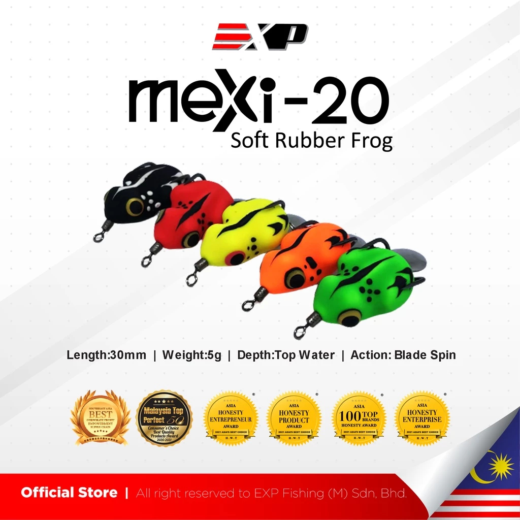Jual EXP Mexi-20 Soft Frog umpan casting umpan gabus kodok tiruan umpan ...