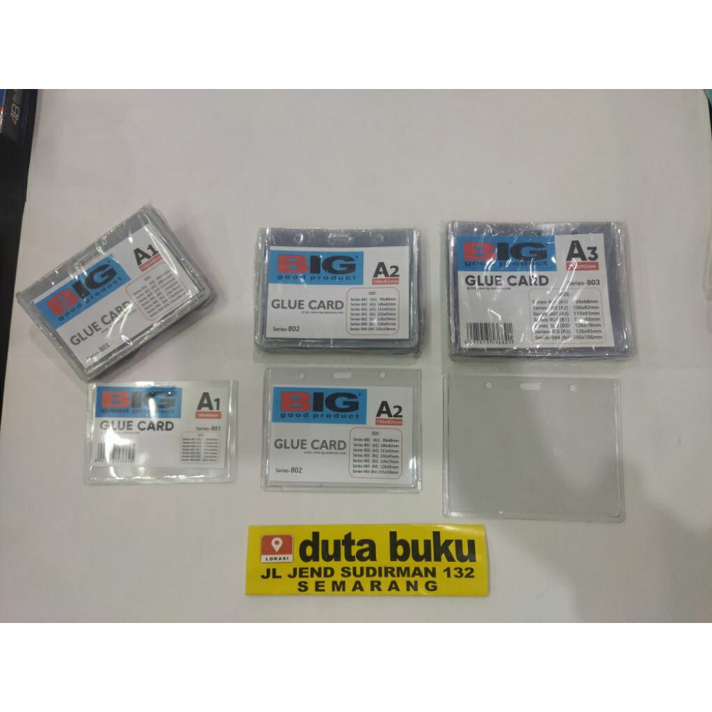 Jual Tempat ID Card Mika Plastik / Name Tag Bening BIG Ukuran A1/A2/A3 B1/B2/B3/B4 (20pcs ...