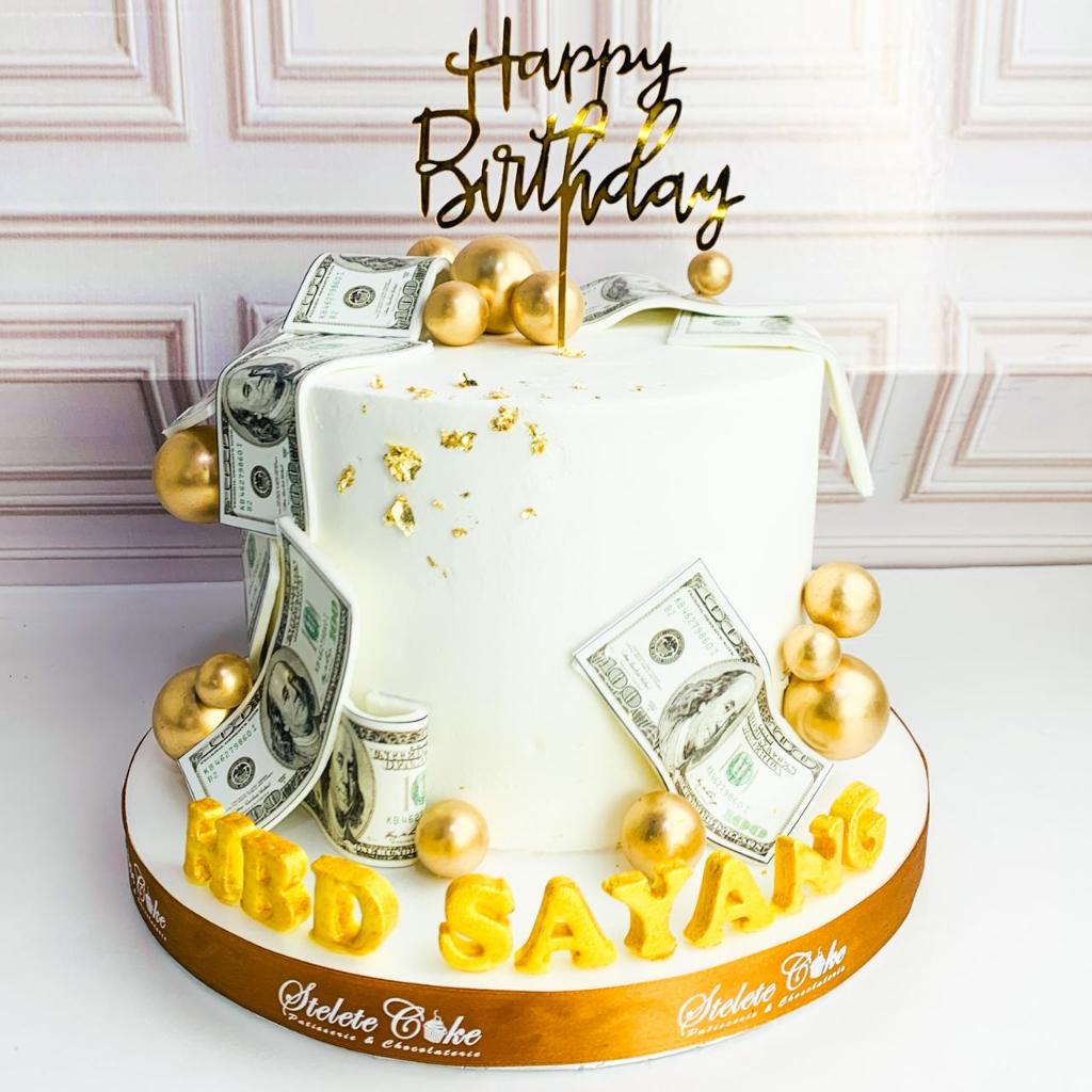 Jual Kue Ulang Tahun/Birthday Cake/Kue Ultah tema Dollar/Dollar Cake ...