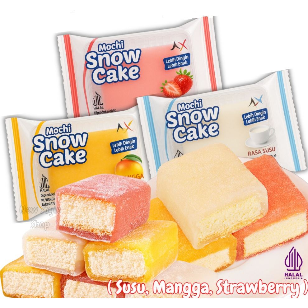 Jual MOCHI SNOW CAKE 28gr ALL VARIAN MANGGA SUSU COKELAT STRAWBERRY ...