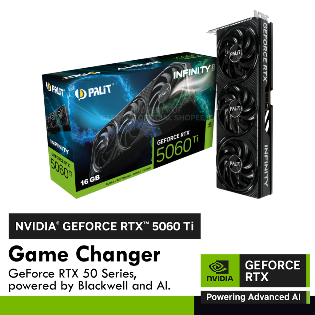 Jual PALIT GeForce RTX 5060 Ti Infinity 3 | 16GB GDDR7 | Shopee Indonesia