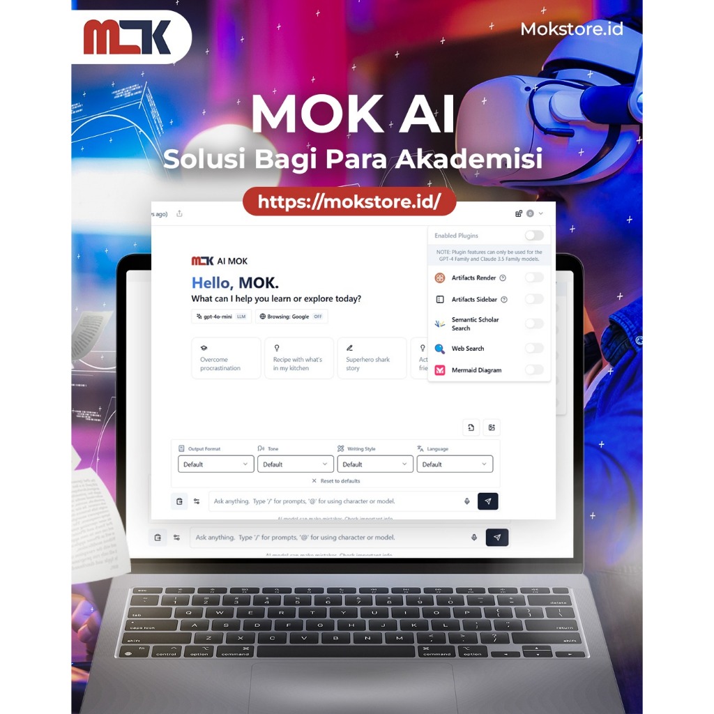 Jual MOK AI BRAINTEX KLING AI Version AI Terlengkap Canggih Include Deep Research AI Writer ...