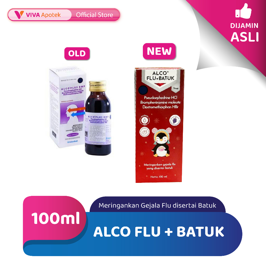 Jual Alco Flu + Batuk untuk Meringankan Gejala Flu disertai Batuk (100 ...