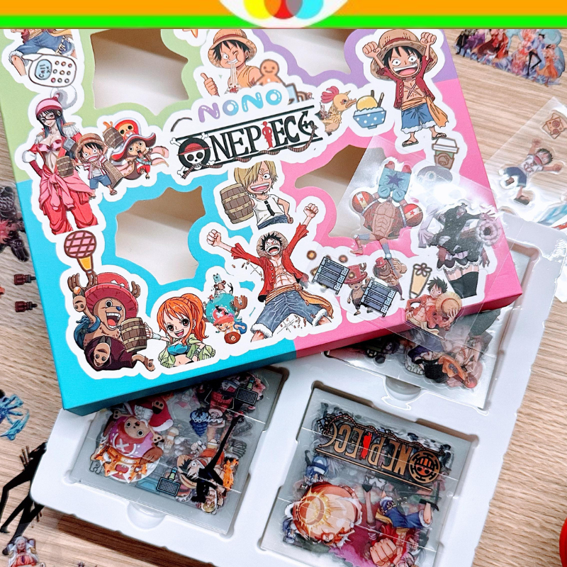 Jual 100 Pcs Stiker Anime One Piece Luffy & Kru Bajak Laut Topi Jerami ...