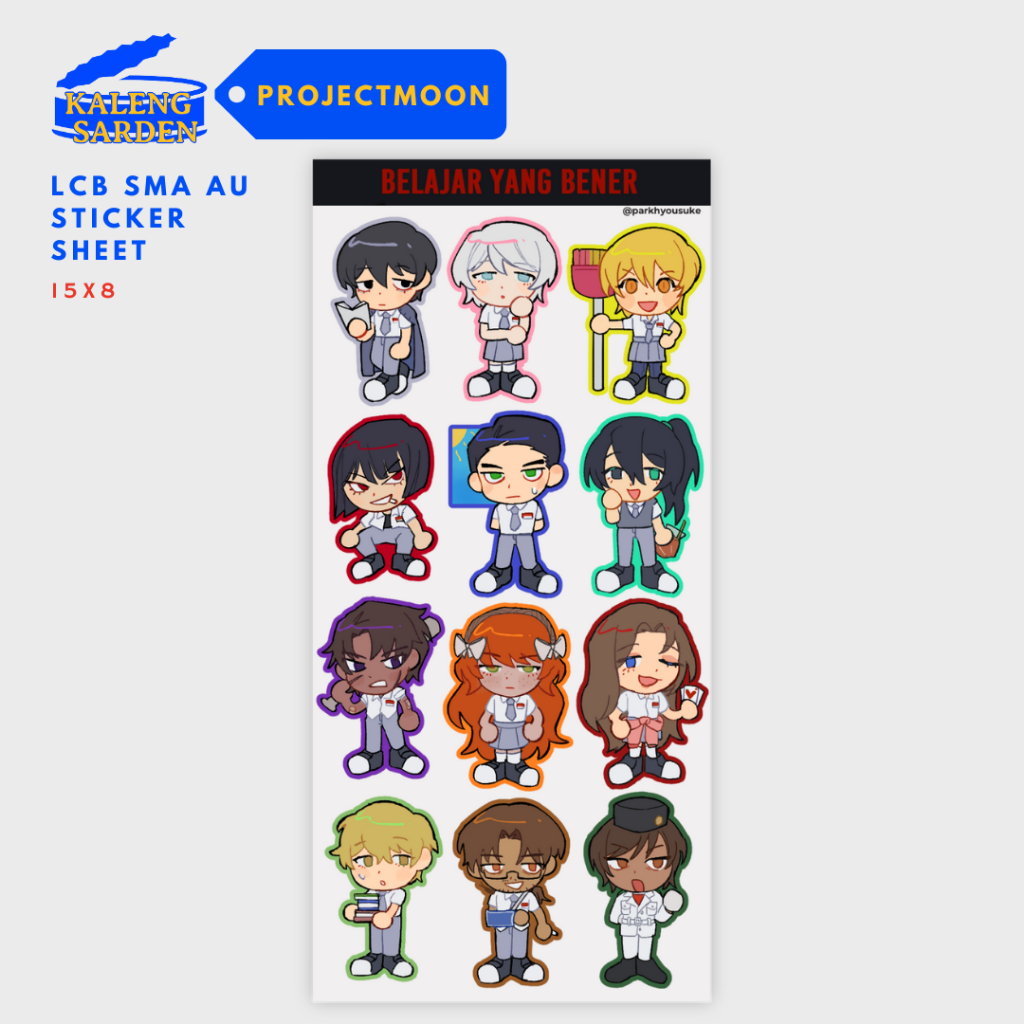Jual [AFTERSALE CFXX] LIMBUS COMPANY SMA AU - Sticker Sheet | Shopee ...