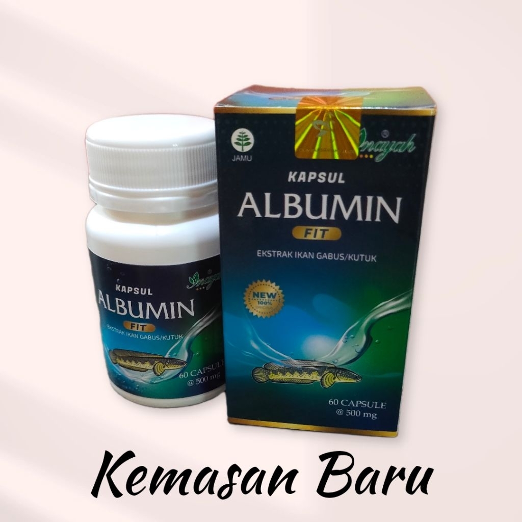 Jual ALBUMIN FIT Kapsul Ekstrak Ikan Gabus (isi 60 kapsul) EXP TERBARU 2027 | Shopee Indonesia