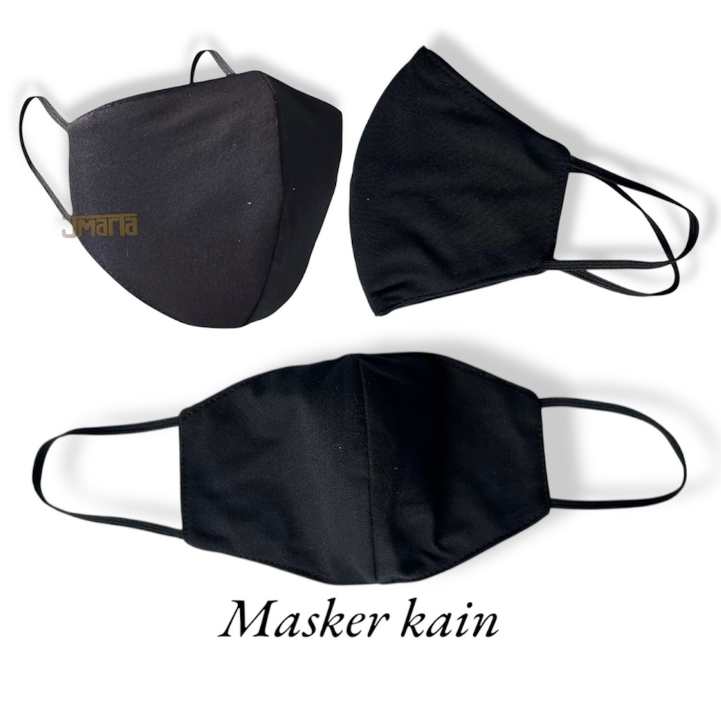 Jual masker kain earloop multi warna dan hitam polos 1pcs | Shopee ...