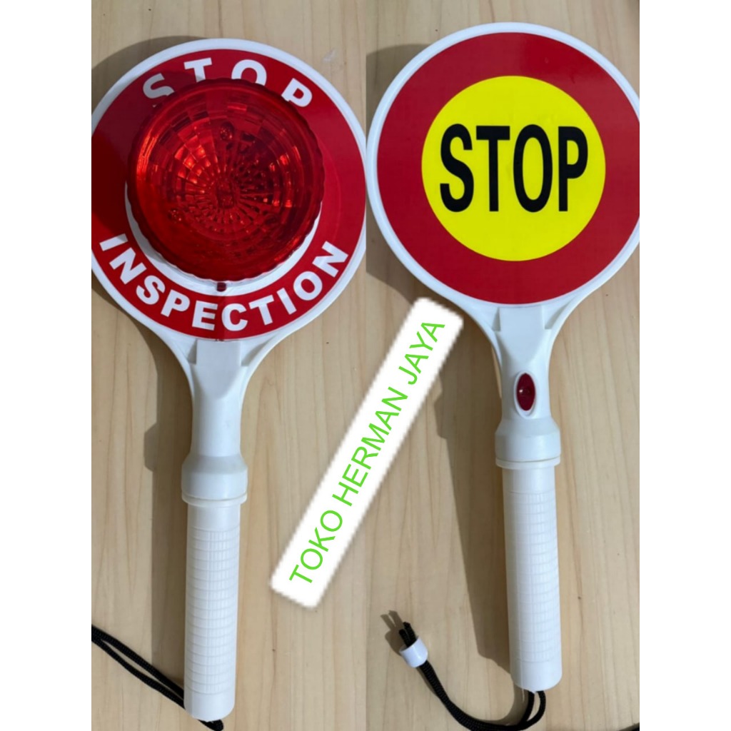 Jual Tongkat Bantu Security LED Stop Light Sign Inspection Handheld ...