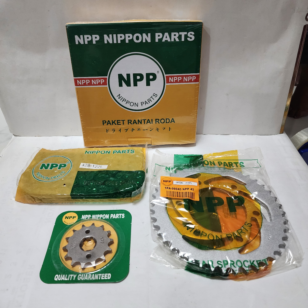 Jual Gear Paket / Gear SET / Gir MOTOR NPP New Vixion (428-122 14T-43T ...
