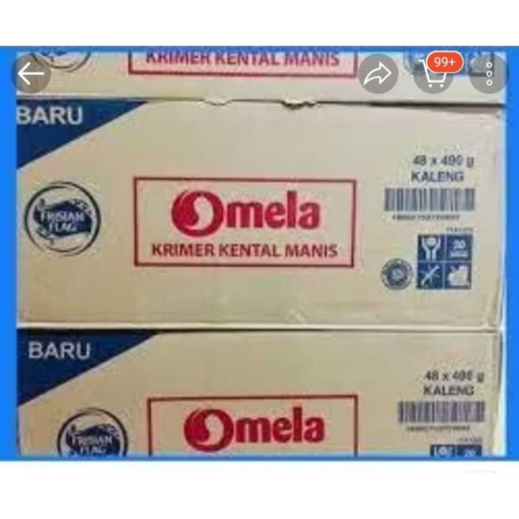 Jual Omela krimer kental manis kaleng isi 48 pcs frisian flag 490 gr ...