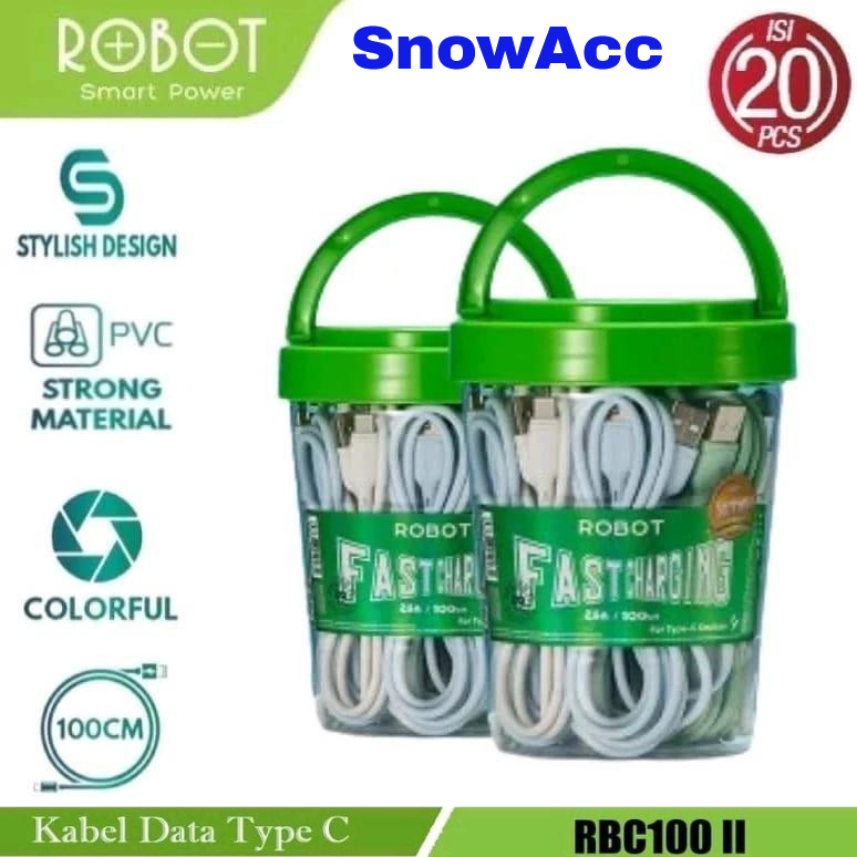 Jual Robot RBC100S Type C Kabel Data USB C Cable Data Robot 100cm ...