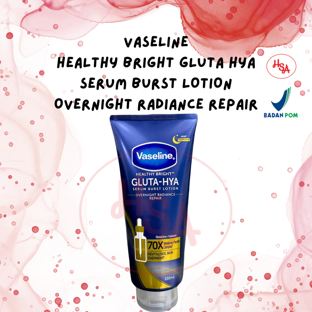 Jual Vaseline Gluta-Hya Serum Burst Lotion Overnight Radiance Repair ...