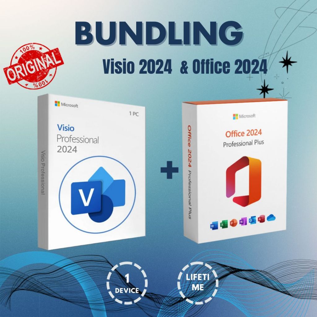 Jual Visio 2024 Pro | Office Professional Plus 2024 | Bundel Visio ...