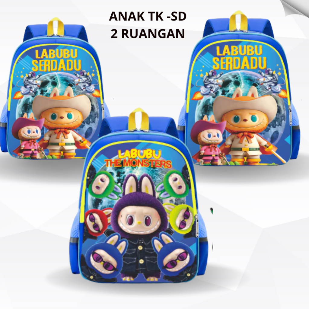 Jual Tas Ransel Anak Karakter Labubu Cocok untuk Anak Sekolah TK PAUD SD | Shopee Indonesia