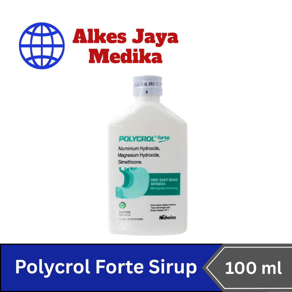 Jual Polycrol Forte 100 ml - obat maag asam lambung | Shopee Indonesia