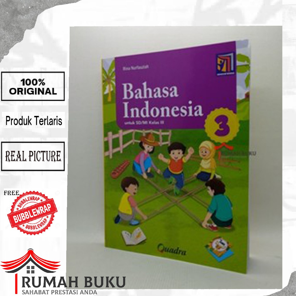 Jual Buku bahasa indonesia Penerbit quadra kelas 3 kurikulum merdeka ...