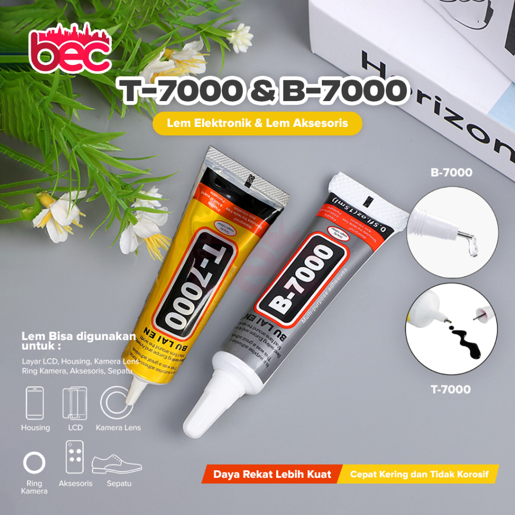 Jual [BEC] Lem T-7000 & B-7000 Lem Kuat Serbaguna | Lem LCD Touchcreen ...