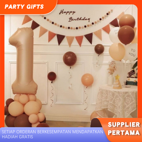 Jual Balon Foil Angka 0-9 Jumbo Caramel 32inch Balon Angka | Shopee ...