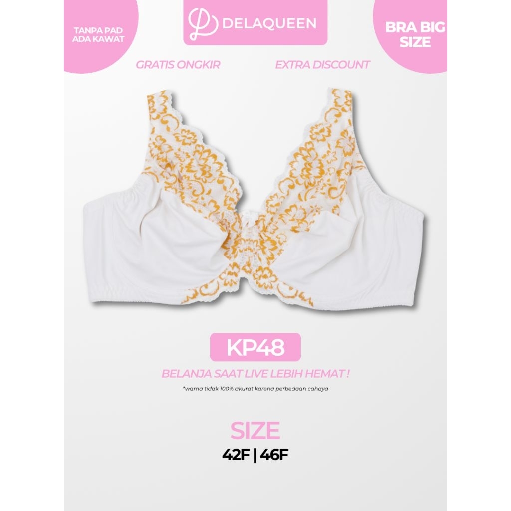 Jual Delaqueen | Bra Big Size Bra Jumbo Bh Big Size 42F 46F KP48 ...
