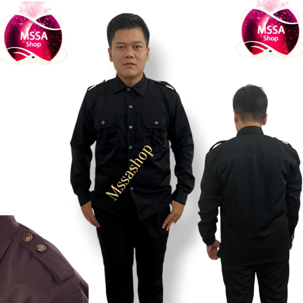 Jual HARGA KONVEKSI MSSASHOP 1 stel Baju Safari Security Seragam Safari ...