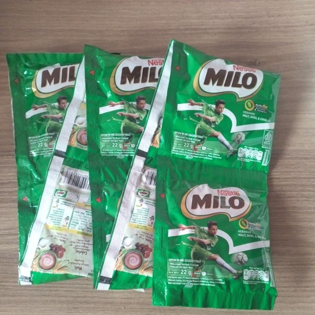Jual Milo Activ Go Susu Coklat Renceng 22gr (10 sachet) | Shopee Indonesia