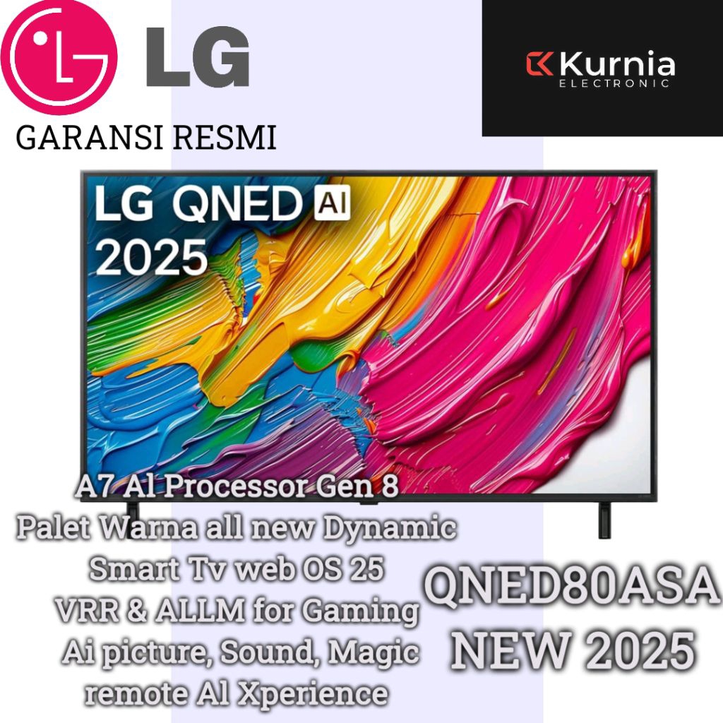 Jual LG 75QNED80 / 75QNED80ASA 4K SMART TV WEB OS 75 inch 2025 Series ...