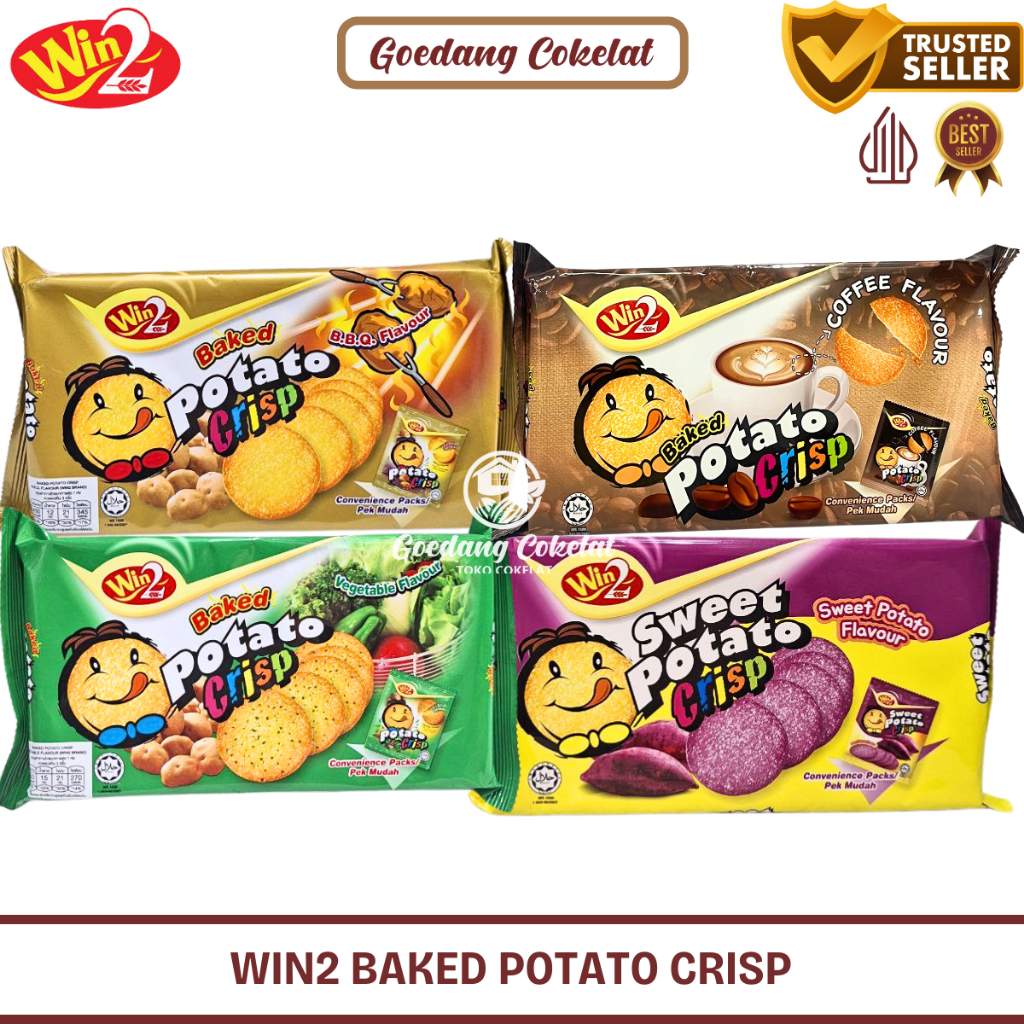 Jual Win2 Baked Potato Crisp / Win Win 75g / 120g (BBQ / VEGETABLE ...