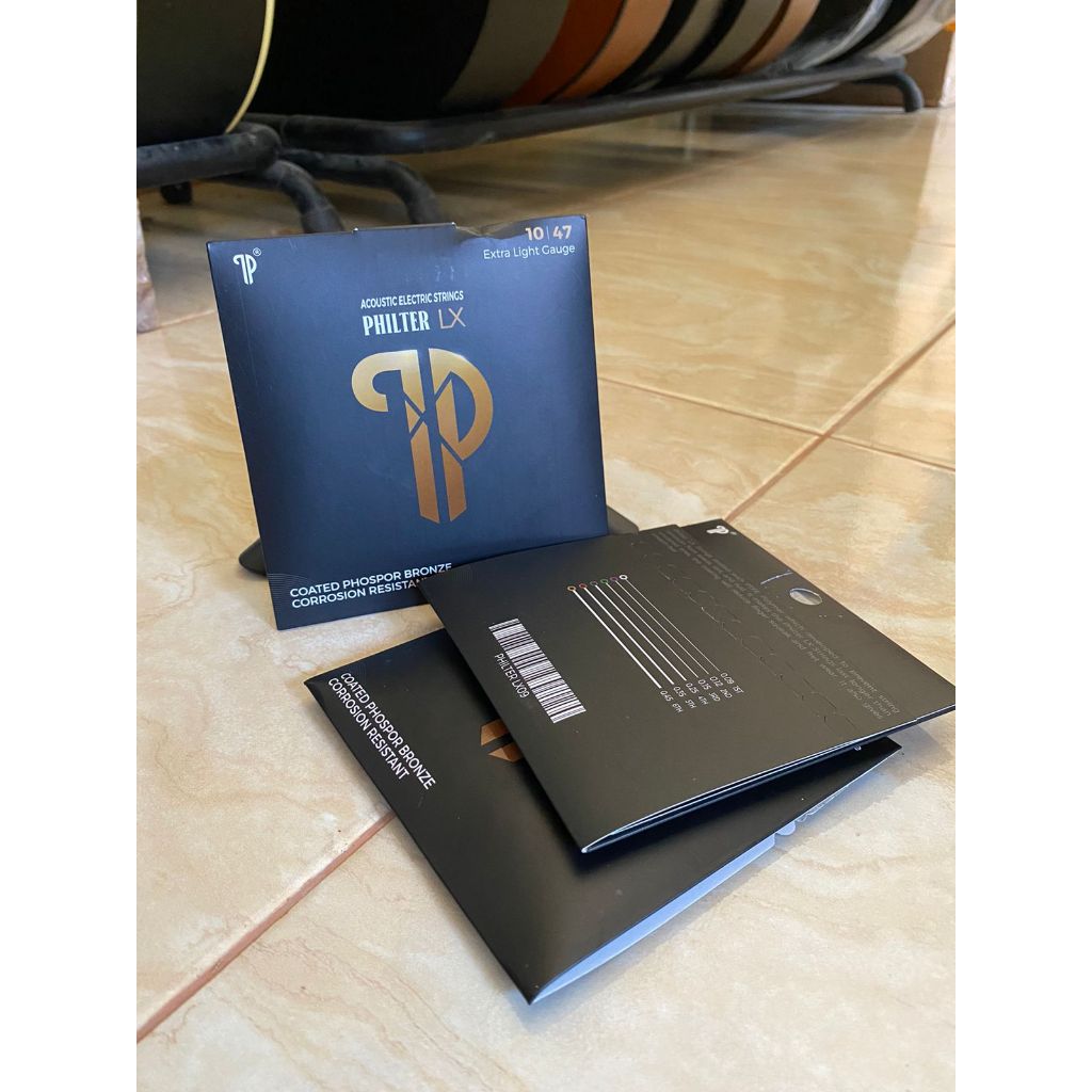 Jual 1 Set Senar Gitar Akustik Merk Philter LX ORIGINAL! | Shopee Indonesia