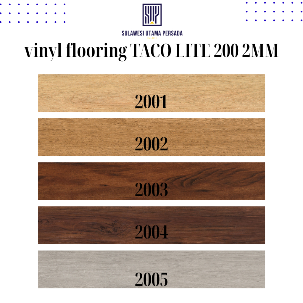 Jual VINYL LANTAI TACO TEBAL 2MM 3,7M2 PER DUS LITE 200 | Shopee Indonesia