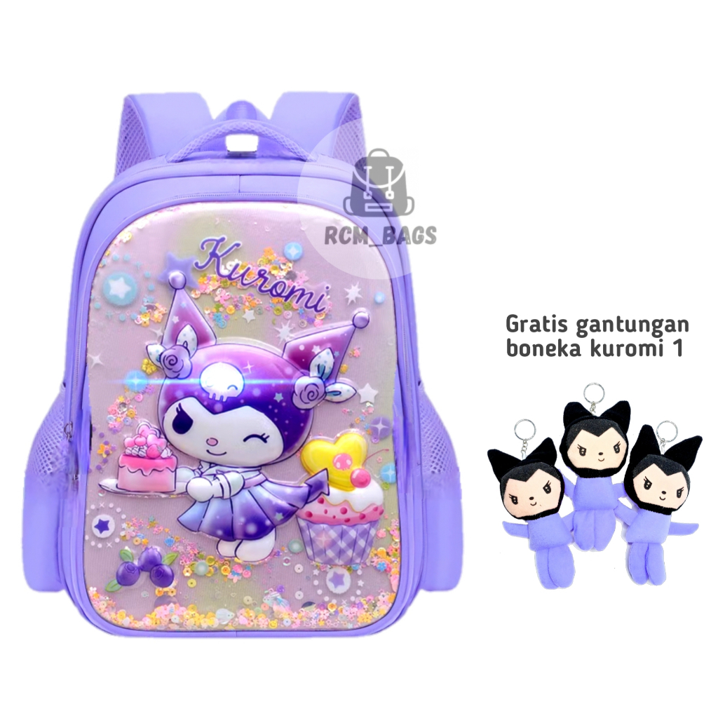 Jual tas ransel sekolah anak tk perempuan// tas anak timbul nyala led ...