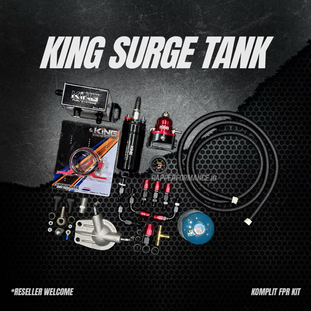 Jual King Surge Tank Paket Komplit FPR Fuel Pressure Regulator Universal | Shopee Indonesia