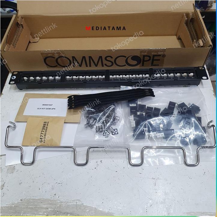 Jual Patch panel Cat6 24 port AMP COMMSCOPE ORIGINAL 100% Cat 6 24Port Comscope Ori | Shopee ...